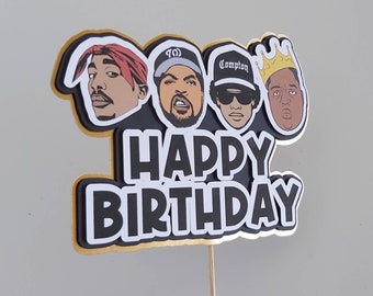 Tupac Cupcake Toppers 90s Hip Hop/rap - Etsy