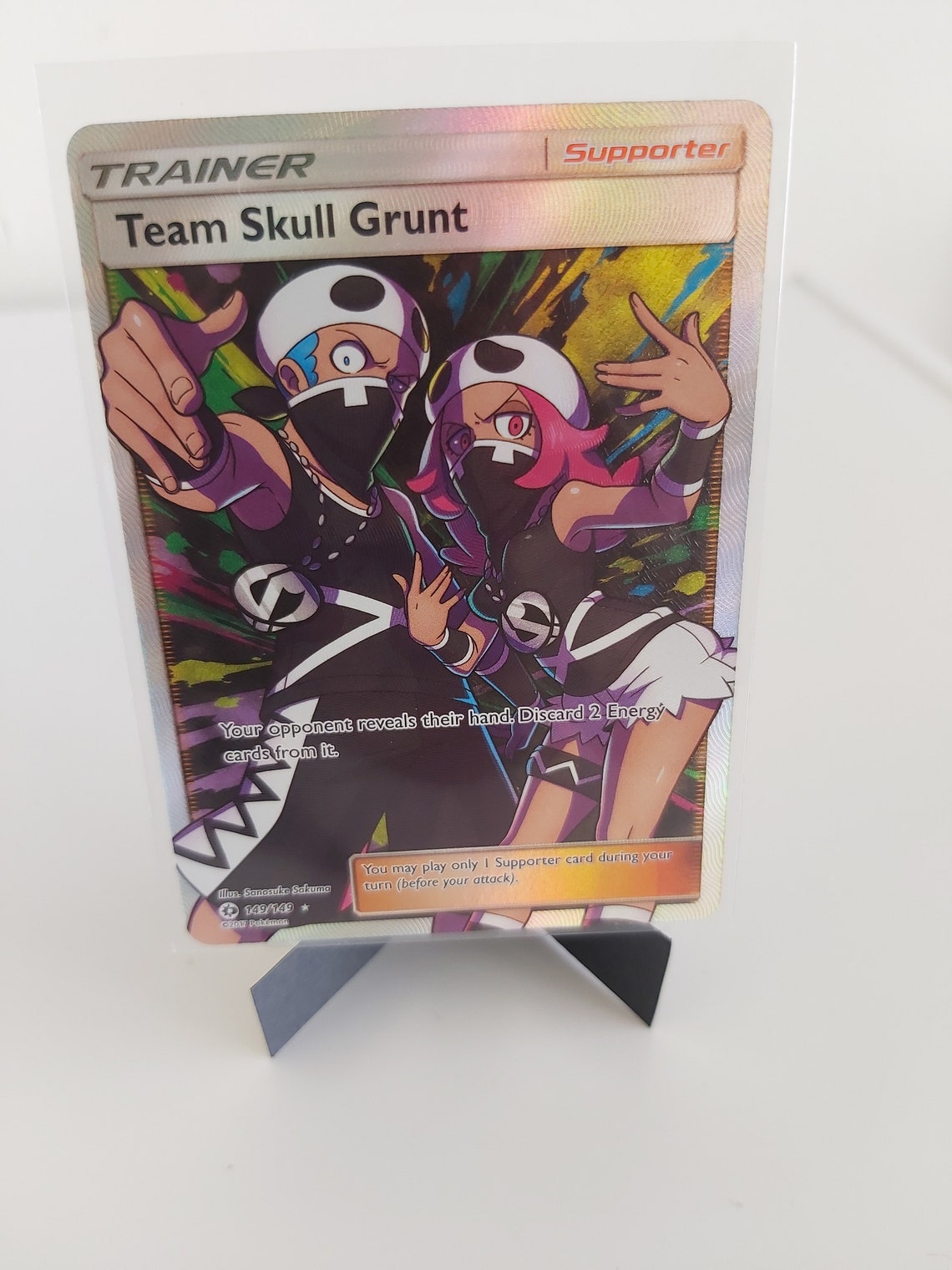 Team Skull Grunt Base Set Pokemon Cards Sun And Moon Etsy