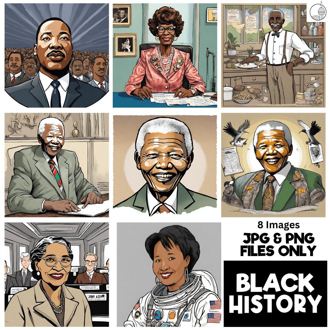 8 Black History Month Clipart | Historical Figures | Women's History ...