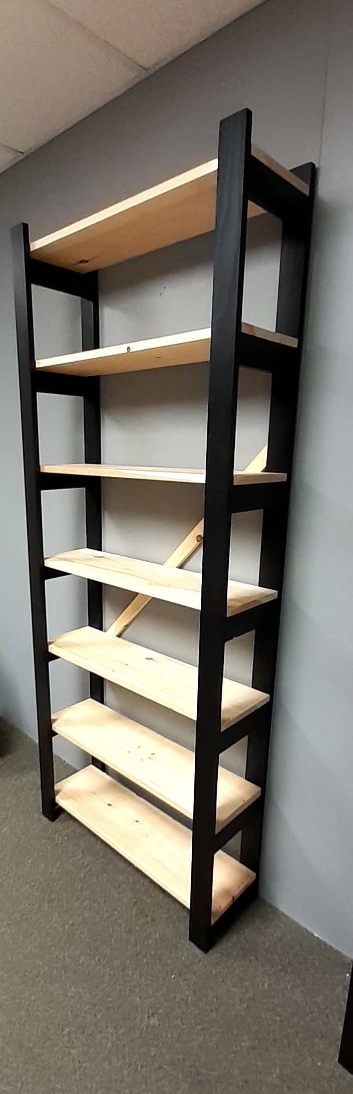 Modern and Simple, Solid Wood Bookshelf - Etsy