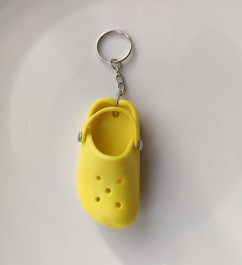 Yellow Croc Keychain/bag/backpack/purse Charm - Etsy