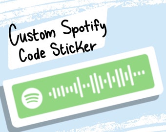 Spotify Code Sticker - Etsy