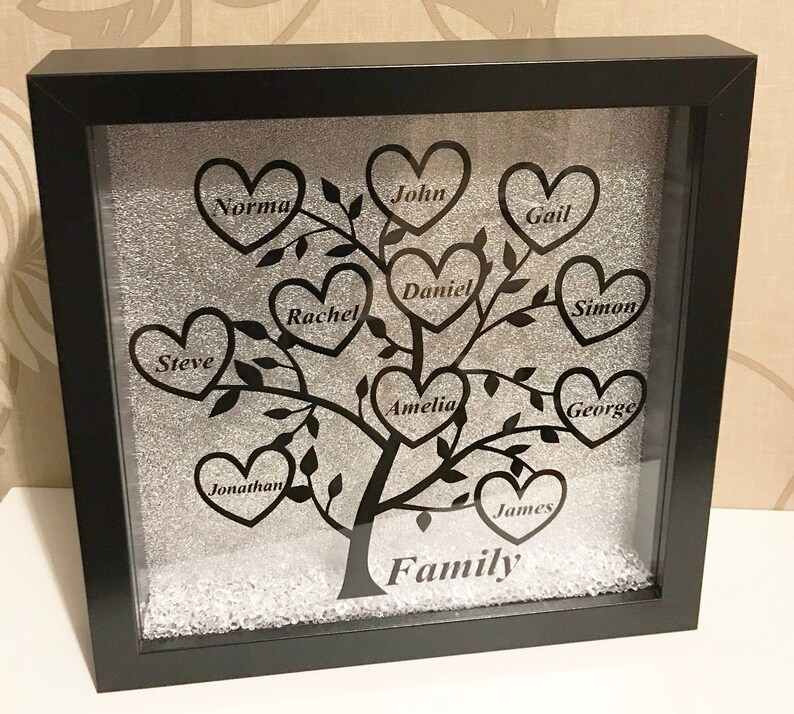 Family Tree Vinyl Decal Sticker for DIY Projects Farmhouse - Etsy UK