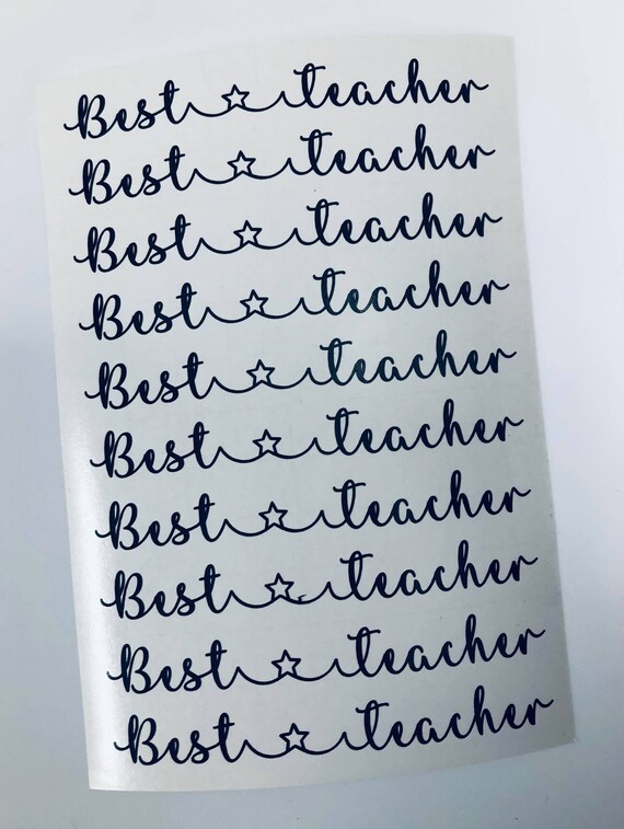 10 Best Teacher Vinyl Decal Stickers for DIY Projects Photo - Etsy