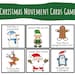 Christmas Movement Cards, Christmas Movement Game for Kids, Pocket Cube ...
