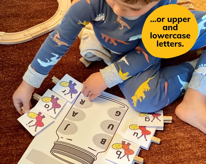 Letter Matching Activity, Preschool Activities, Pre-k Activities, Fine ...