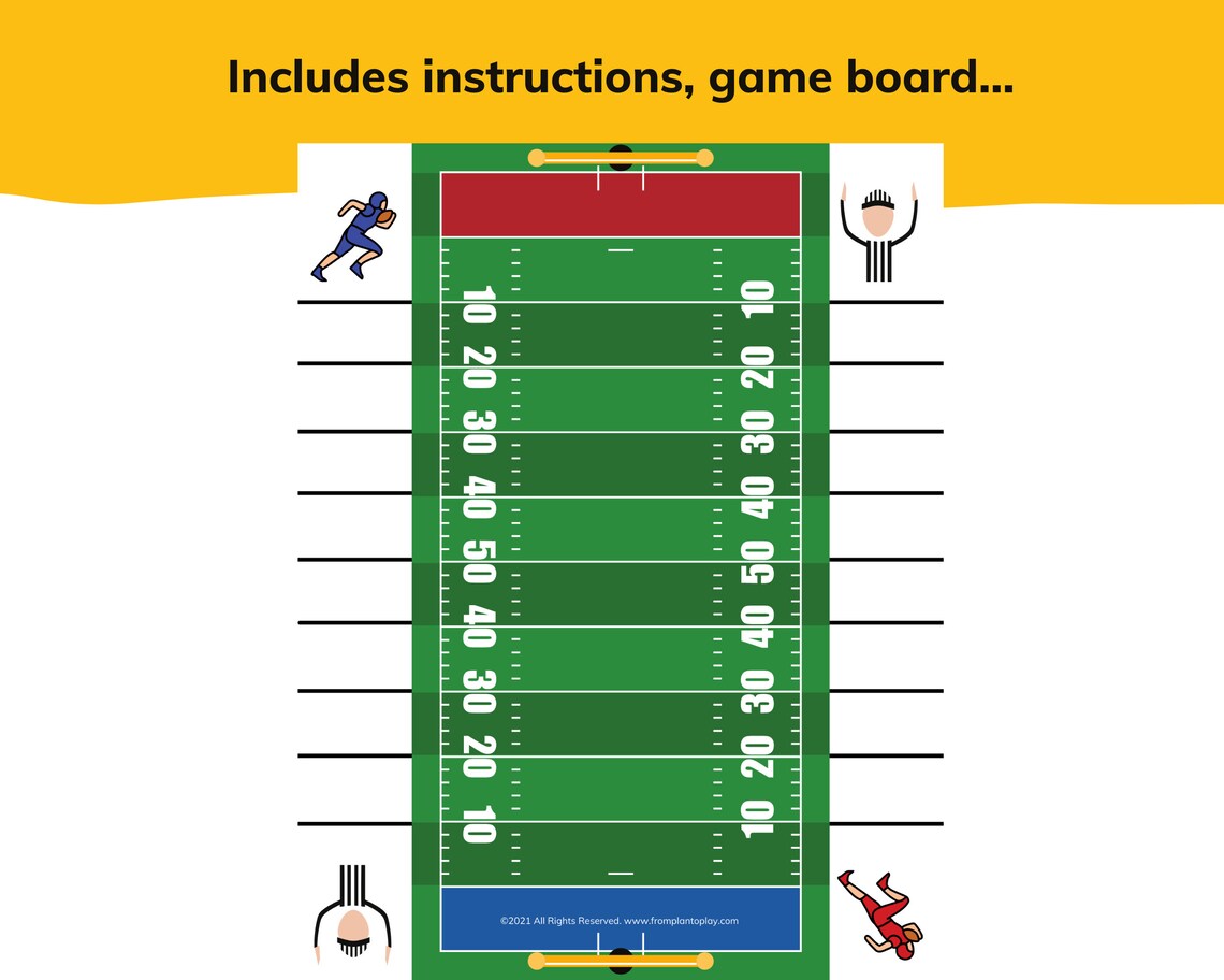 Football Counting Game for Kids Preschool Football Game - Etsy