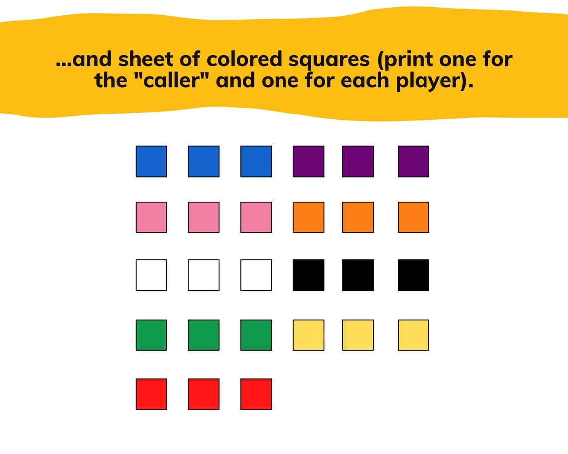 Elmer Color Bingo Game for Kids, Elmer Elephant Book Activity, Pre-k ...