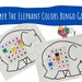 Elmer Color Bingo Game for Kids, Elmer Elephant Book Activity, Pre-k ...