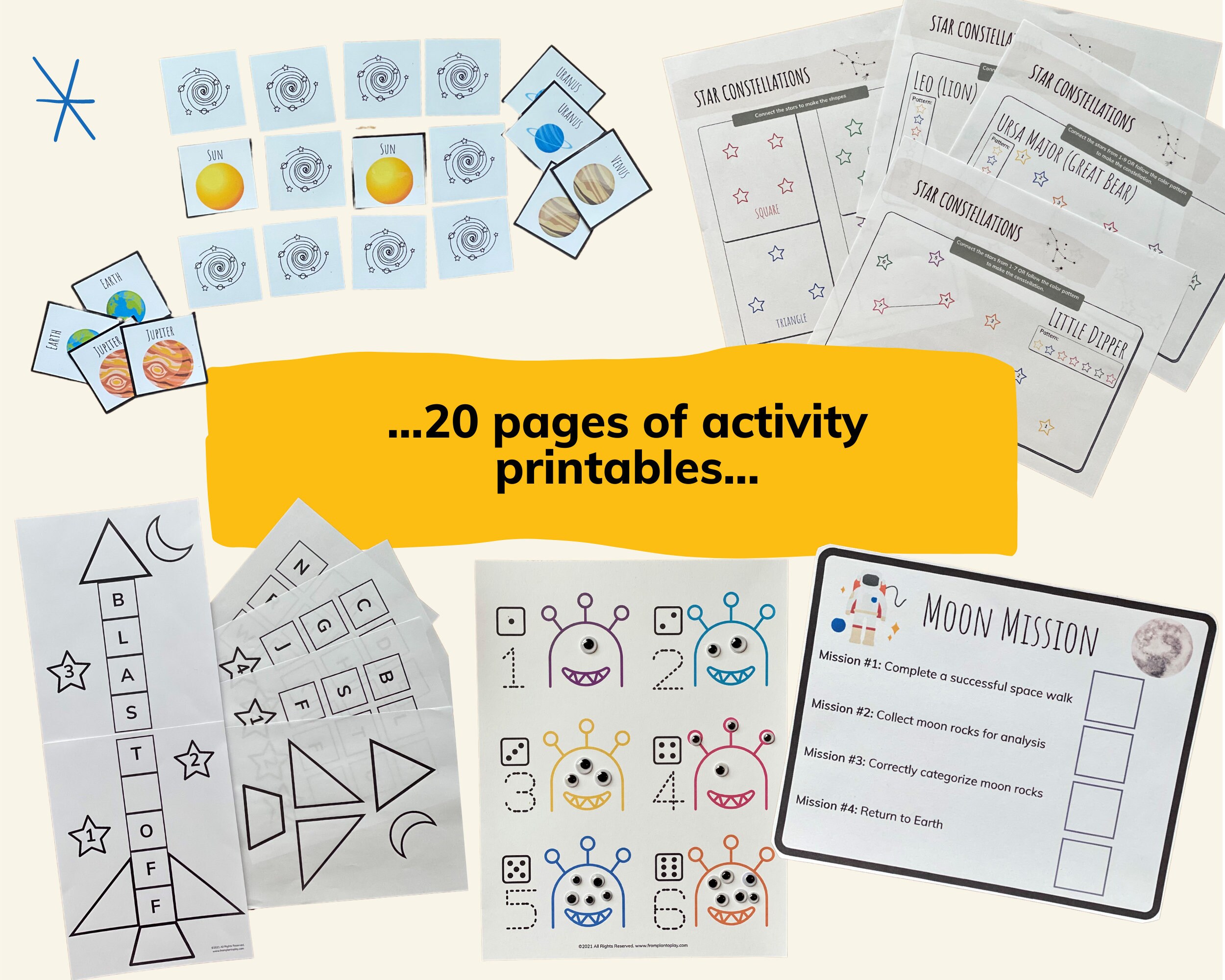 Preschool Activity Kit, Space Theme, Preschool Curriculum, Kids ...