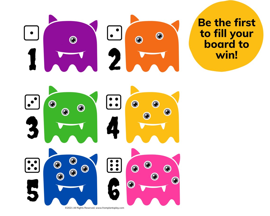 Counting Game for Preschool, Halloween Preschool Activity, Learn ...