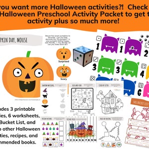 Rhyming and Letter Sounds Preschool Activity, Halloween Activity for ...