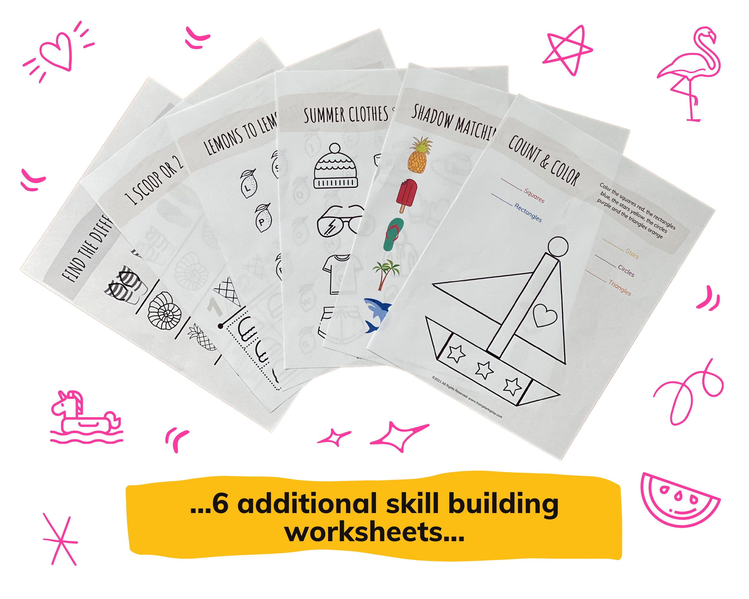 Summer Preschool Activity Kit, Preschool Curriculum, Kids Activity Kits ...