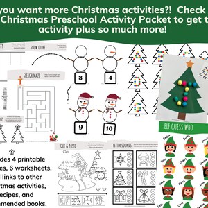Christmas Movement Cards, Christmas Movement Game for Kids, Pocket Cube ...
