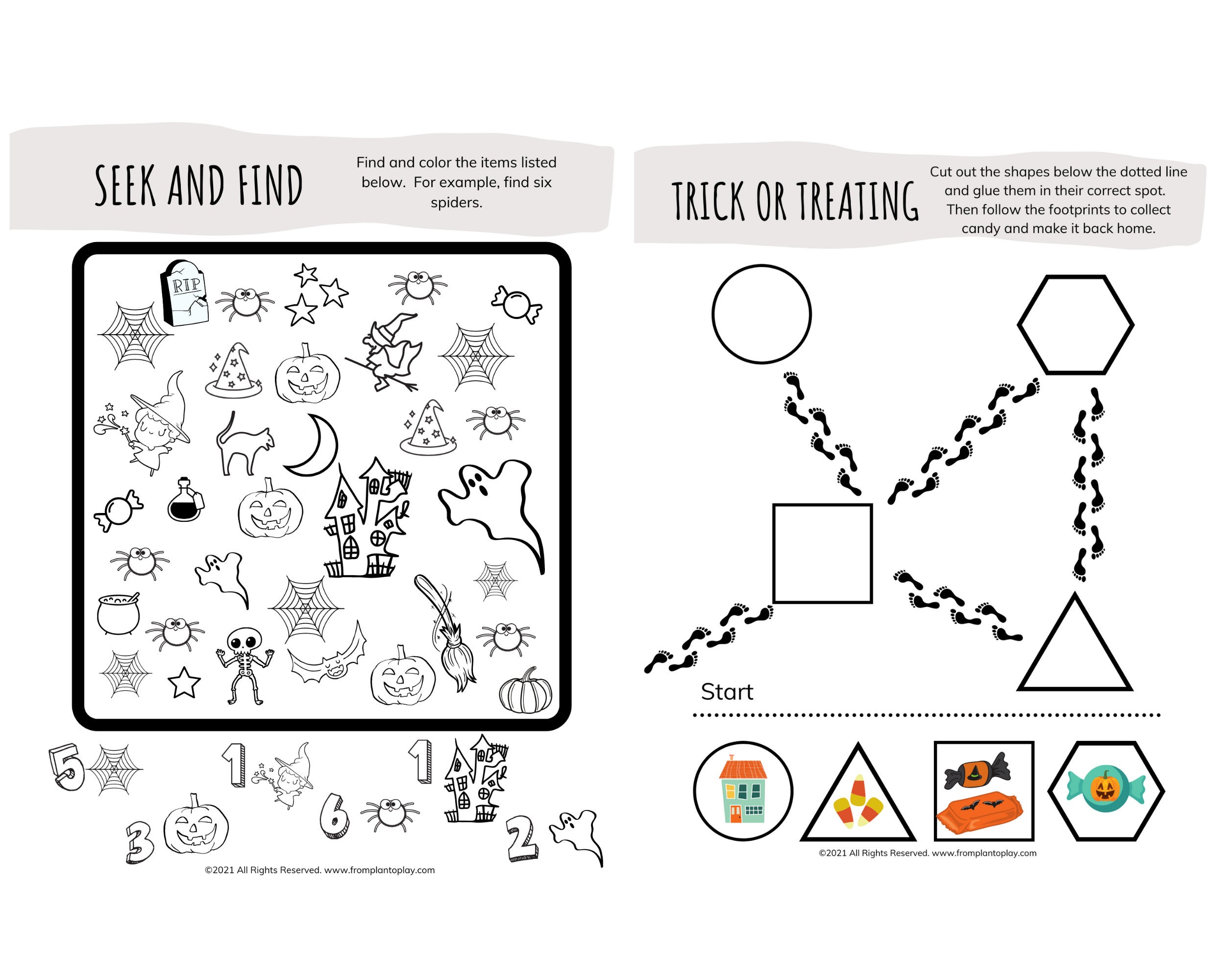 Halloween Worksheets Preschool, Halloween Printables, Preschool ...