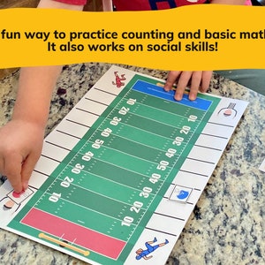 Football Counting Game for Kids, Preschool Football Game, Preschool ...