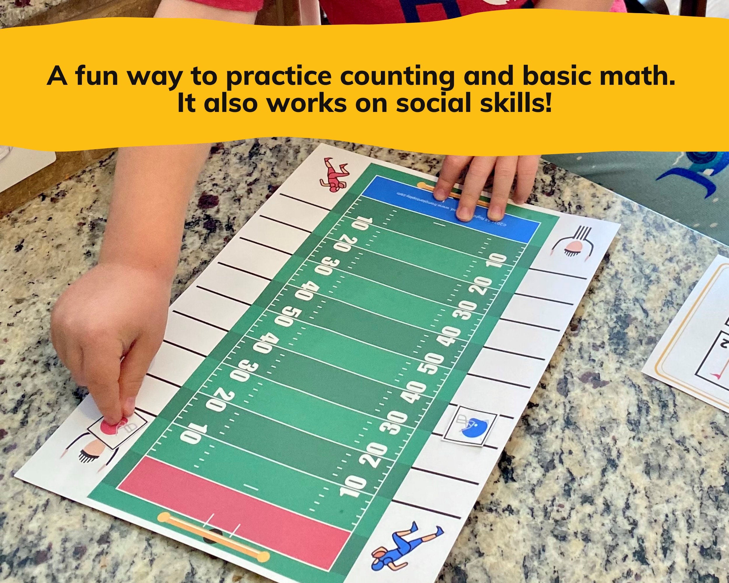 Football Counting Game for Kids Preschool Football Game - Etsy