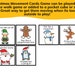 Christmas Movement Cards, Christmas Movement Game for Kids, Pocket Cube ...