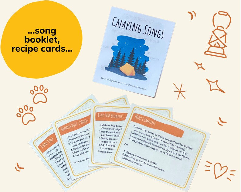 Camping Preschool Activity Kit, Preschool Curriculum, Kids Activity ...