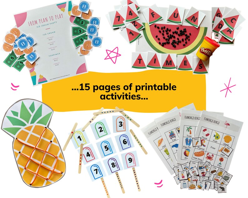 Summer Preschool Activity Kit, Preschool Curriculum, Kids Activity Kits ...