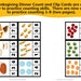 Thanksgiving Count and Clip Cards, Montessori Math, Preschool Counting ...