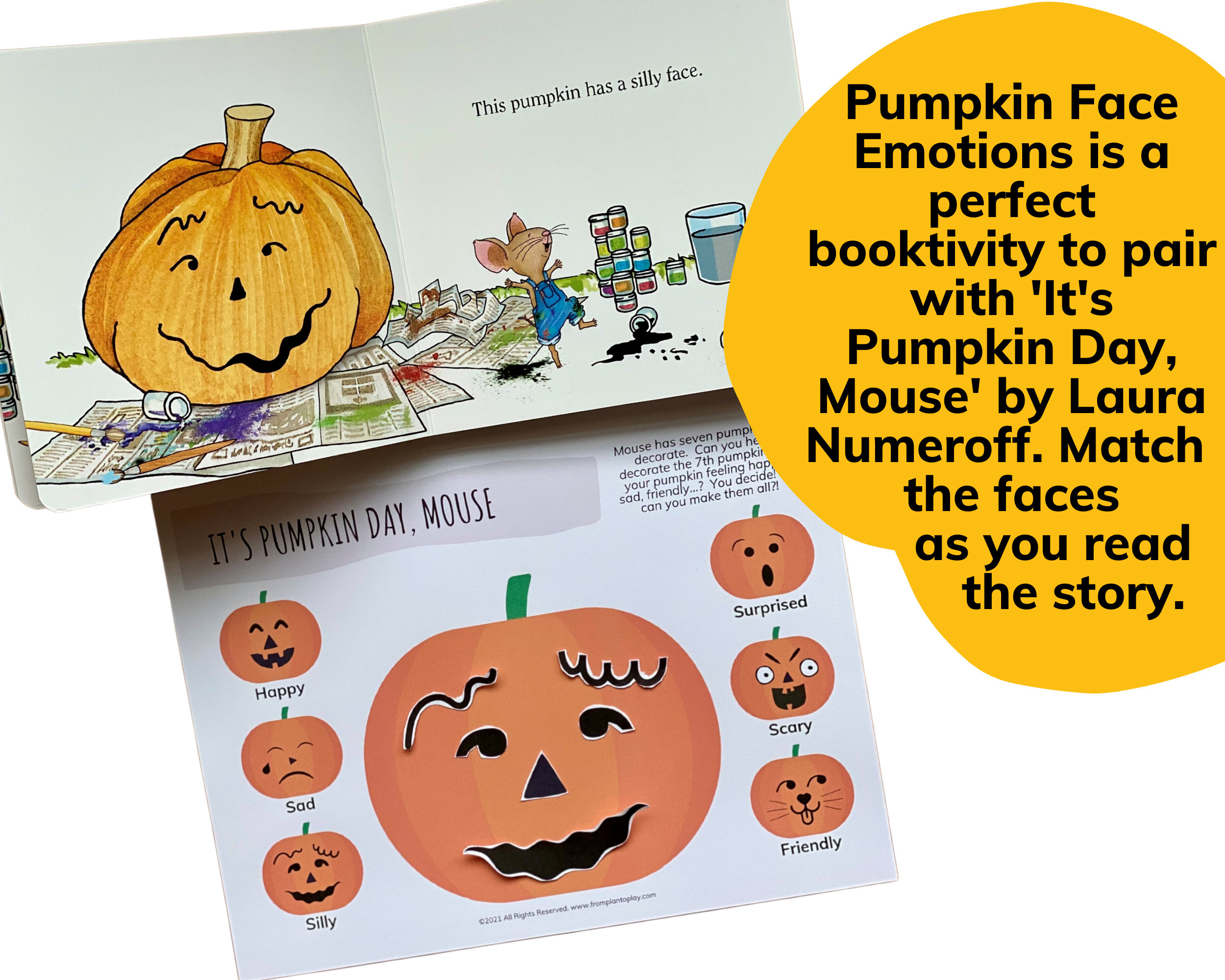 Pumpkin Face Emotions, Halloween Activity for Kids, Jack O Lantern ...