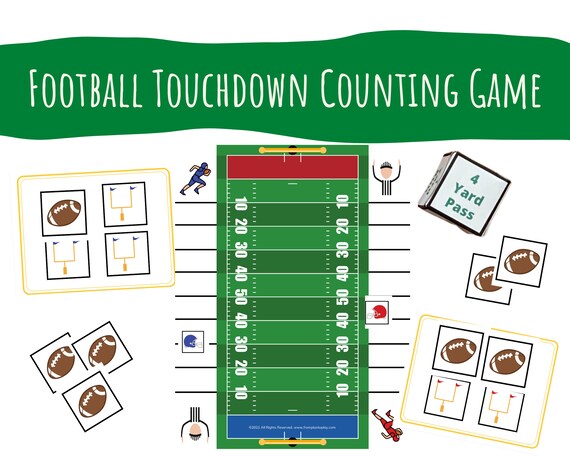 Football Counting Game for Kids Preschool Football Game - Etsy