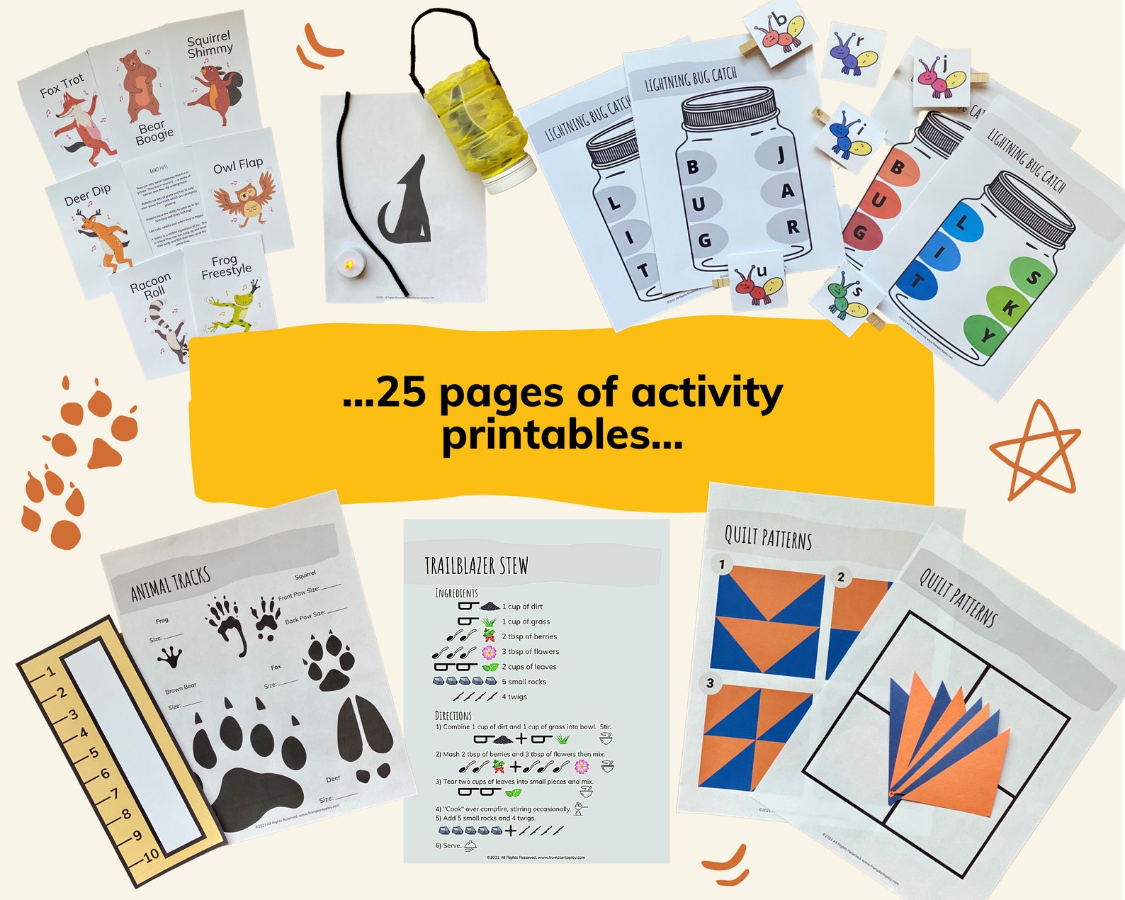 Camping Preschool Activity Kit, Preschool Curriculum, Kids Activity ...