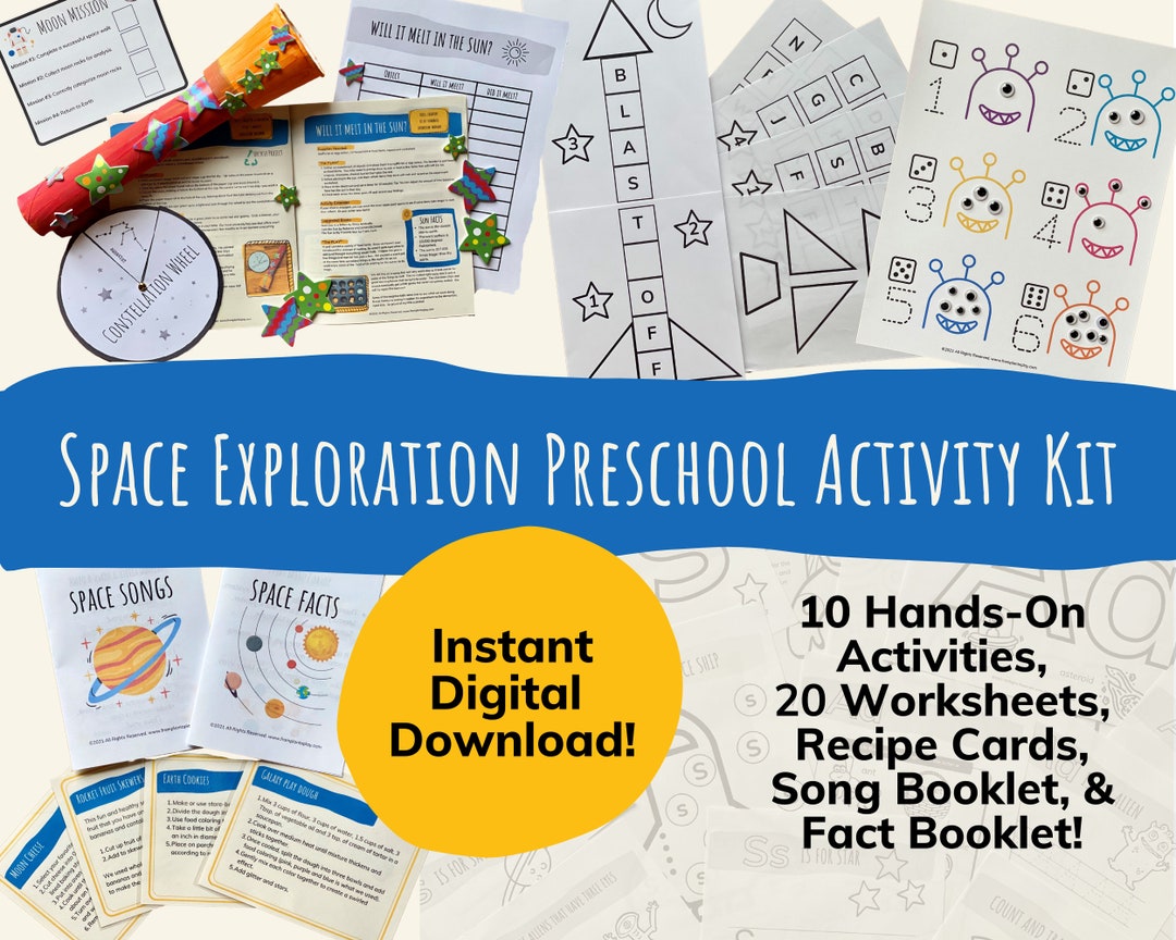 Preschool Activity Kit, Space Theme, Preschool Curriculum, Kids ...