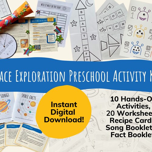 Camping Preschool Activity Kit Preschool Curriculum Kids - Etsy