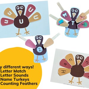 Thanksgiving Preschool Activities, Learn Numbers, Letter Sounds, Colors ...