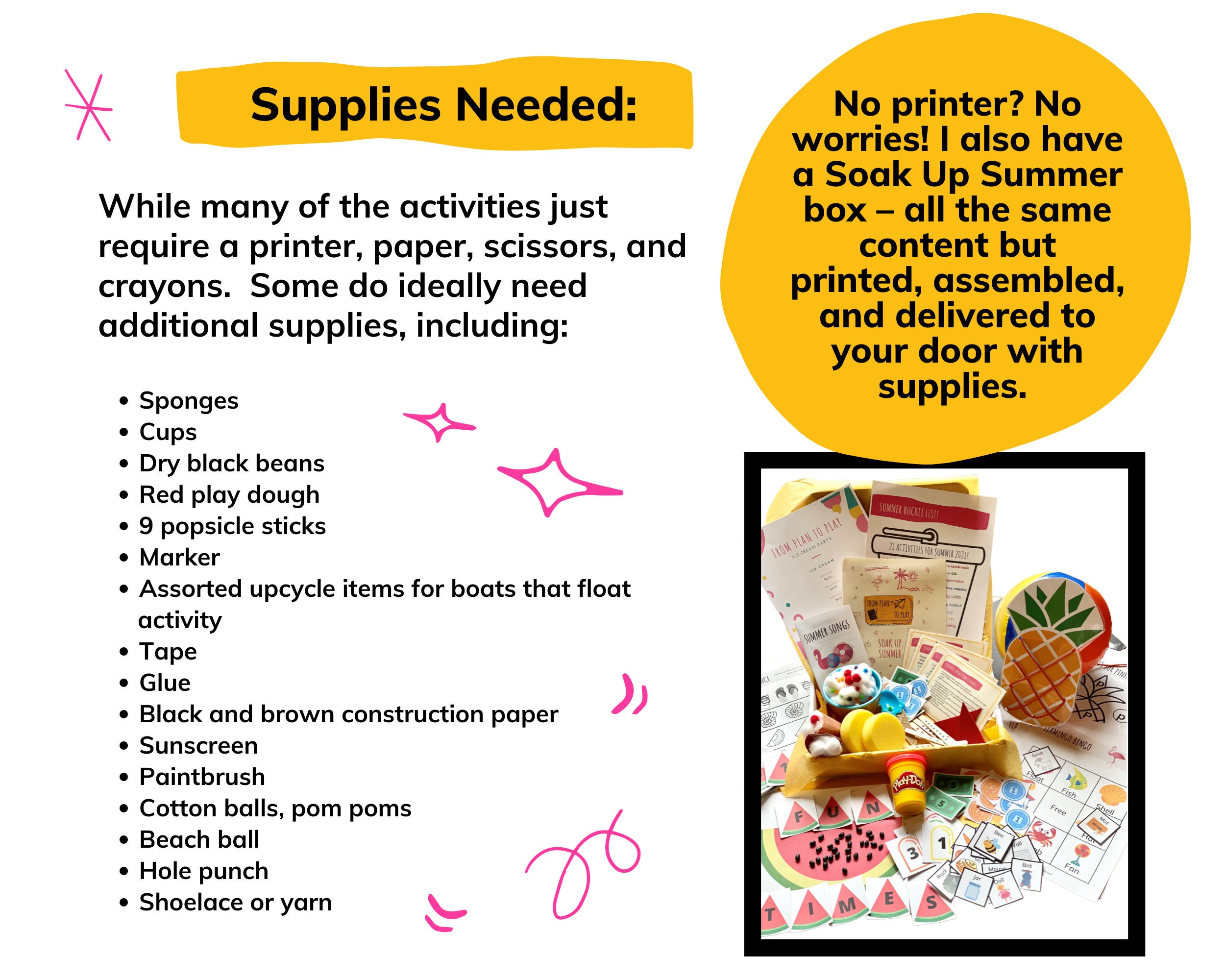 Summer Preschool Activity Kit, Preschool Curriculum, Kids Activity Kits ...