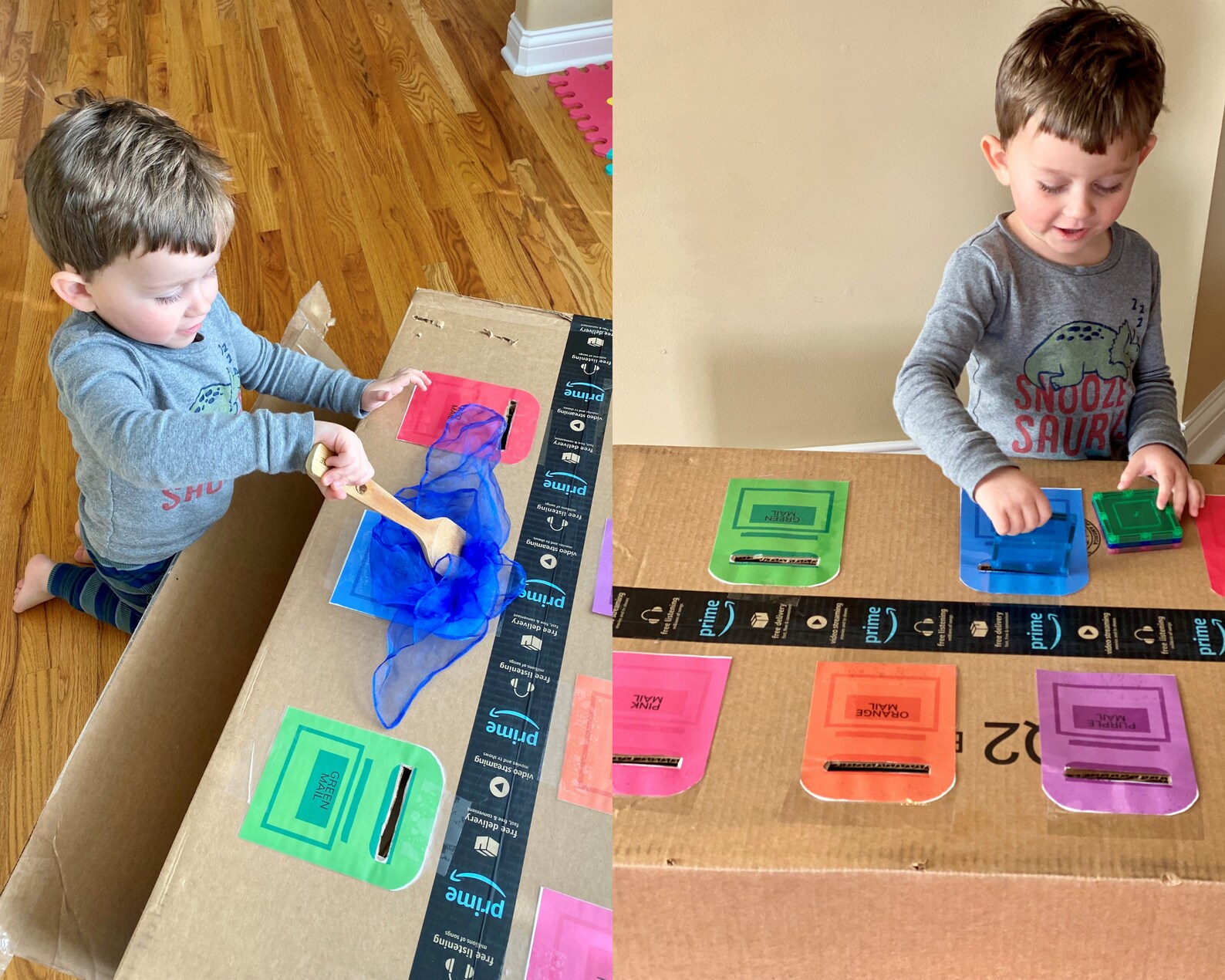 Numbers and Colors Envelopes and Mailboxes, Preschool Activity, Learn ...