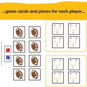 Football Counting Game for Kids, Preschool Football Game, Preschool ...