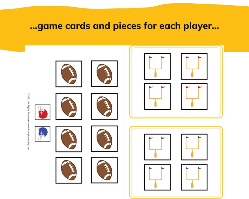 Football Counting Game for Kids, Preschool Football Game, Preschool ...