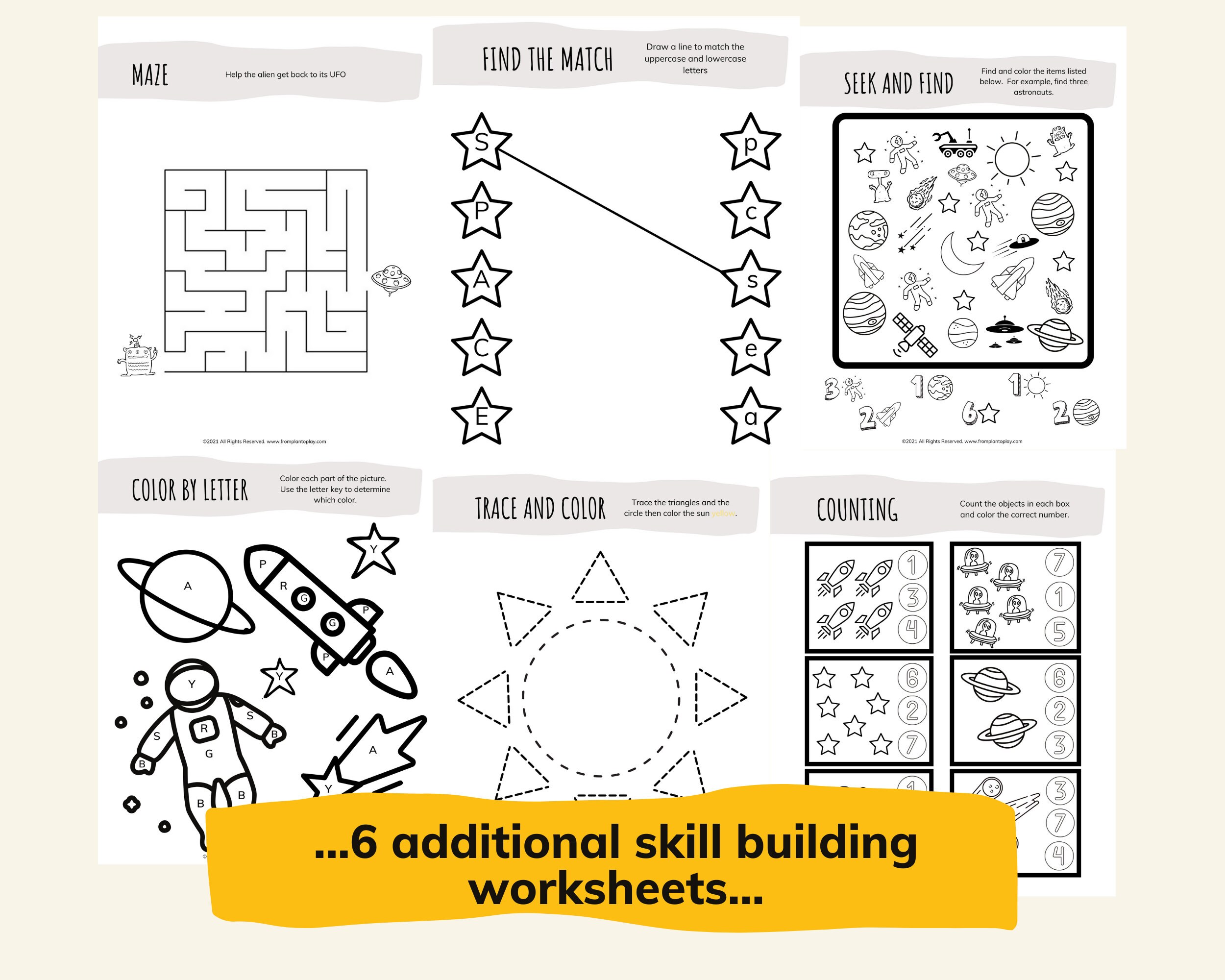 Preschool Activity Kit, Space Theme, Preschool Curriculum, Kids ...