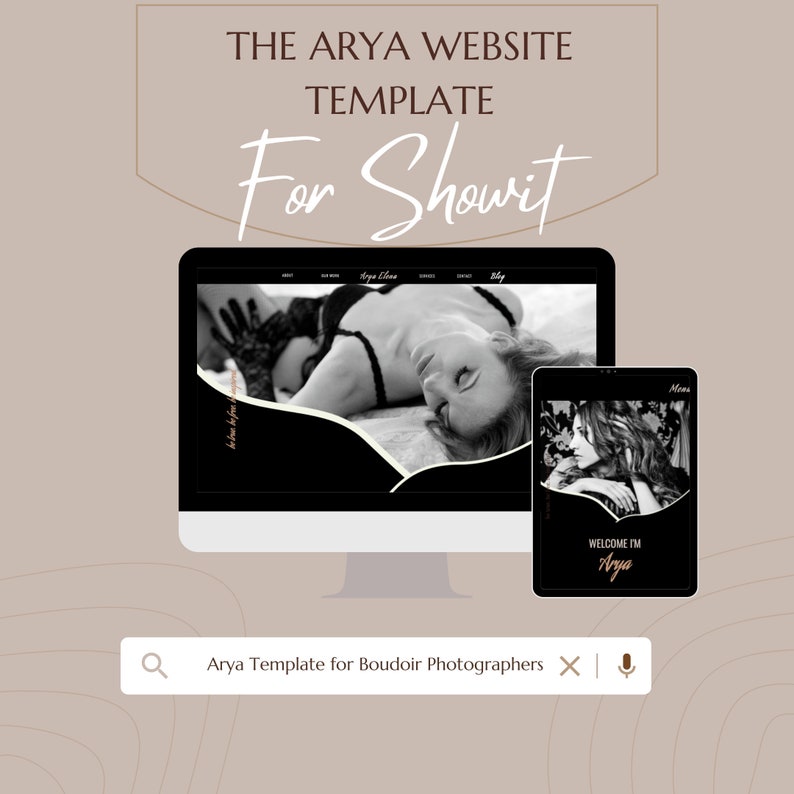 Boudoir Website Template, Boudoir Photography, Photography Website ...