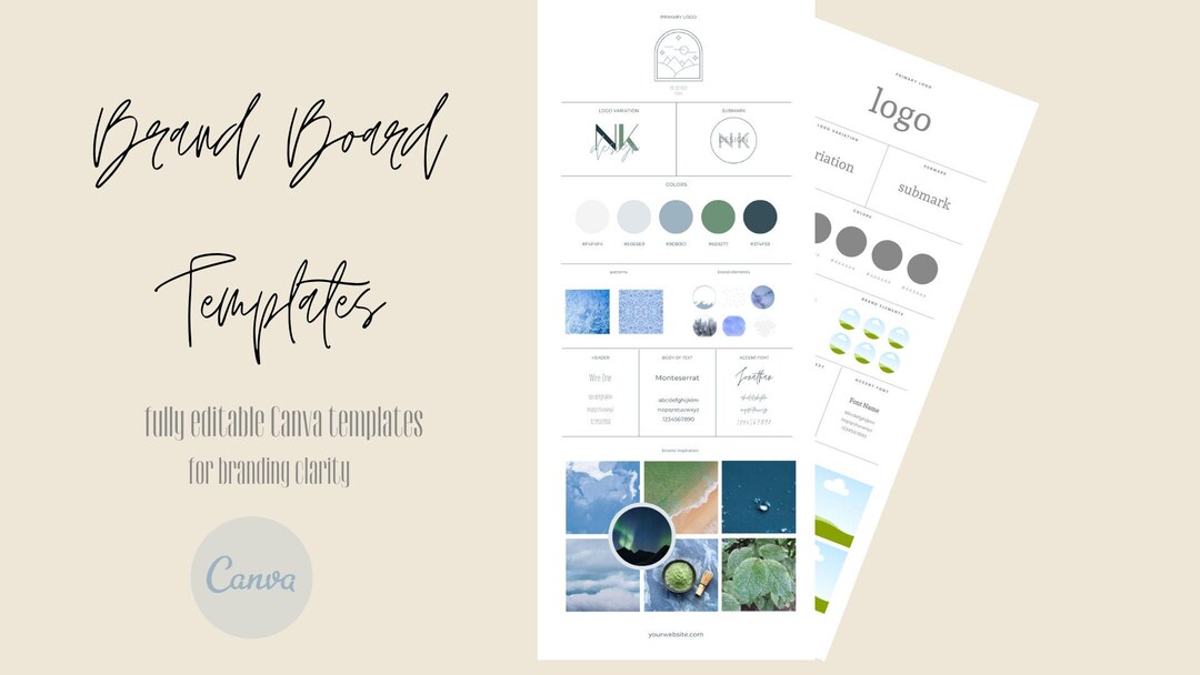 Brand Kit Template, Brand Board, Branding Kit, Logo Branding, Blog ...