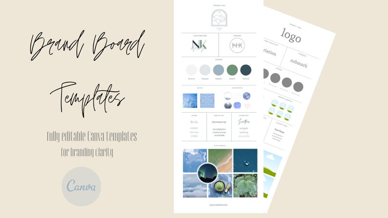 Brand Kit Template, Brand Board, Branding Kit, Logo Branding, Blog ...