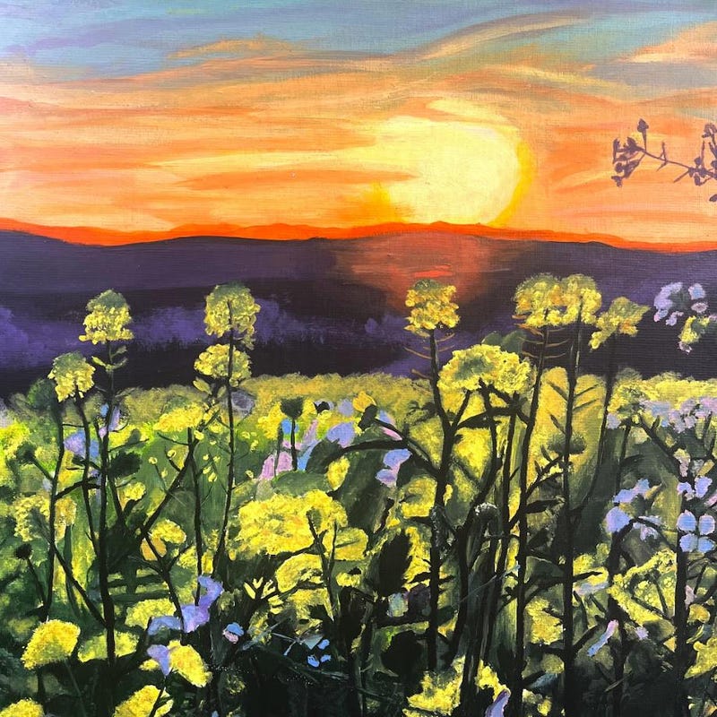 Sunset Painting - Etsy