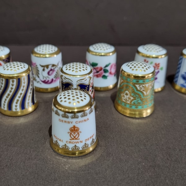 Royal Crown Derby Thimbles - Etsy