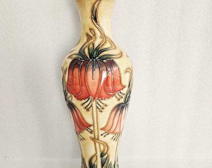 MOORCROFT ' Hartgring ' Pattern Vase Designed by Rachel Bishop 2002 - Etsy