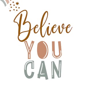 Inspirational Classroom Posters Bundle, Boho Rainbow Classroom Quotes ...