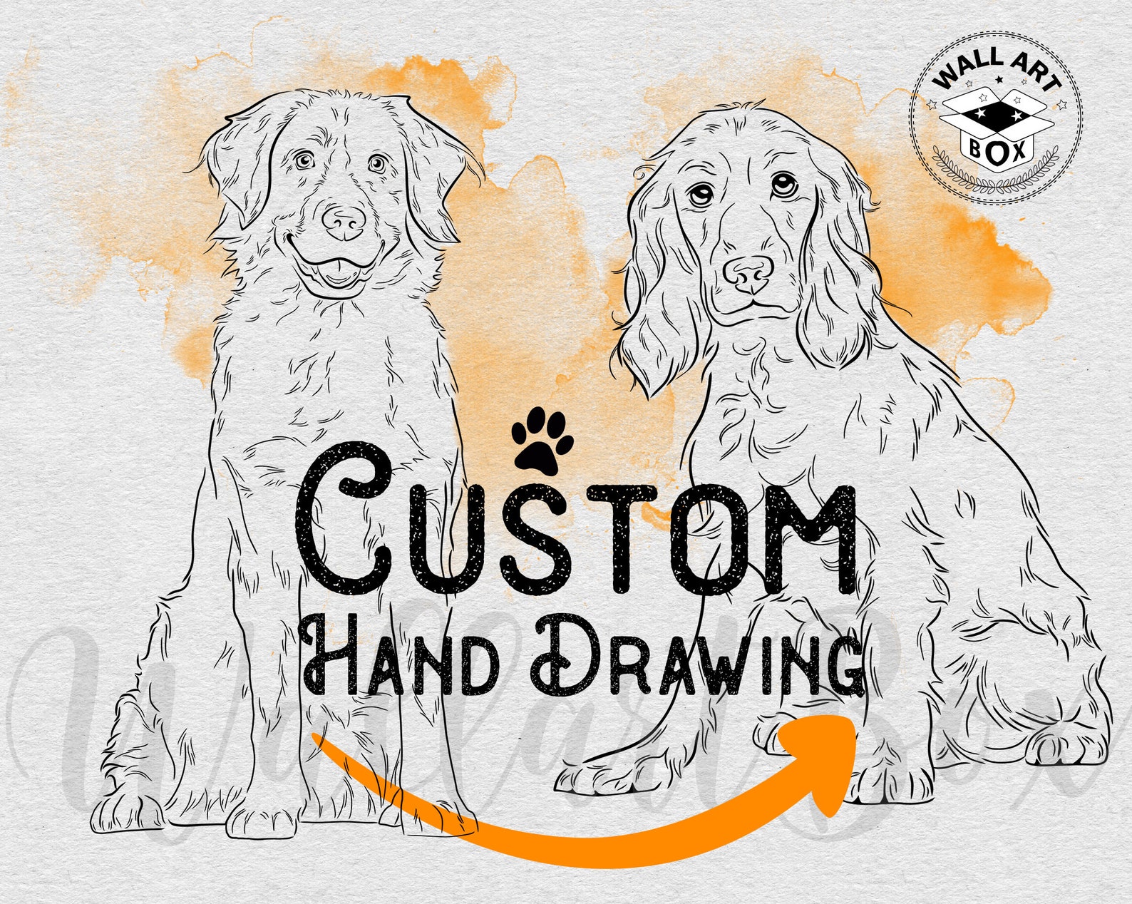 Custom Line Drawing Pet Dog Portrait INK Tattoo Commission - Etsy