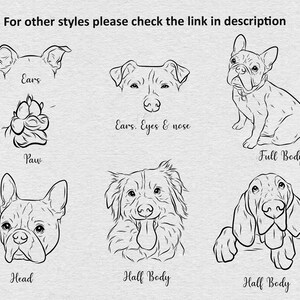 Digital Pet Outline Dog Cat Vector Line Out Drawing, Pet Sketch, Pet ...