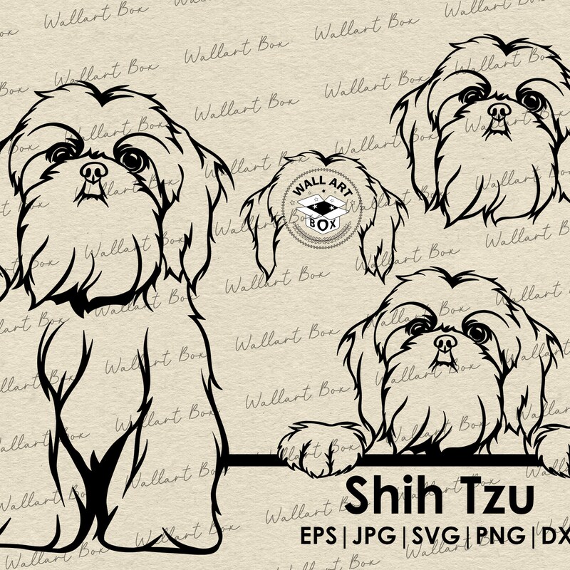 Shih Tzu Svg - Etsy