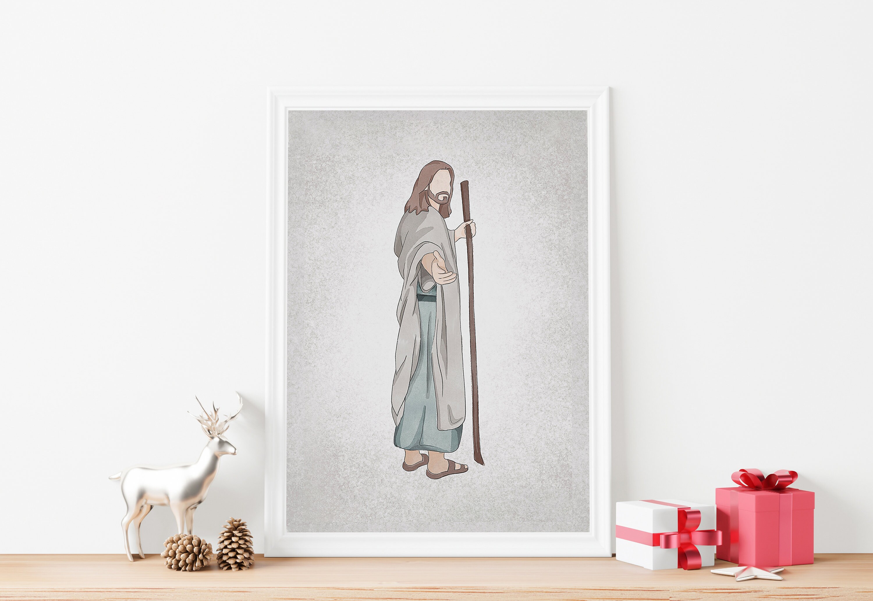Christ's Embrace| Jesus Portrait| Jesus Painting| Jesus Print| Jesus ...