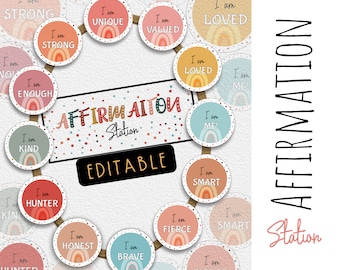 Affirmation Station Positive Affirmations Classroom Decor - Etsy