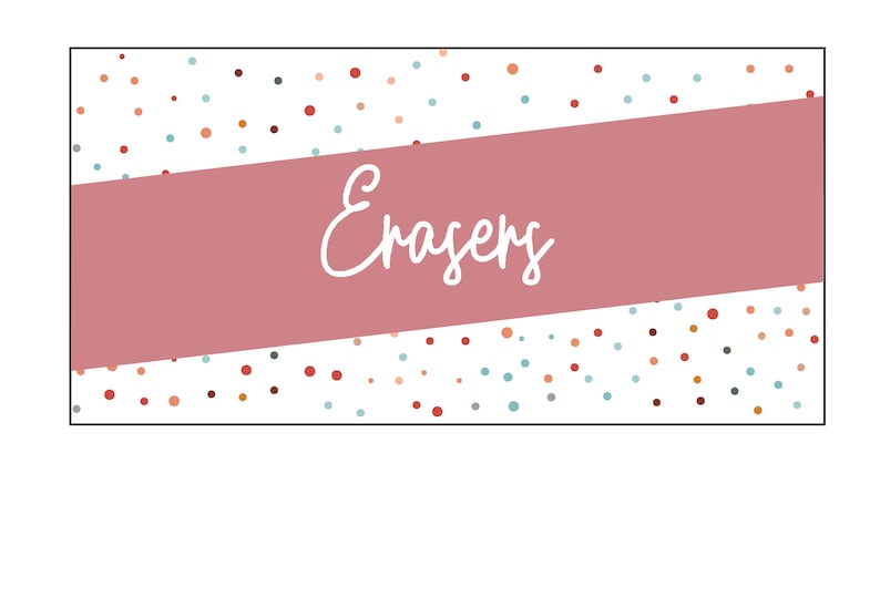 Spotty Boho Teacher Toolbox Labels Editable Neutral | Etsy