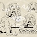 Cockapoo Dog SVG Cricut Cute Puppy Clipart Vector Image DXF Download ...